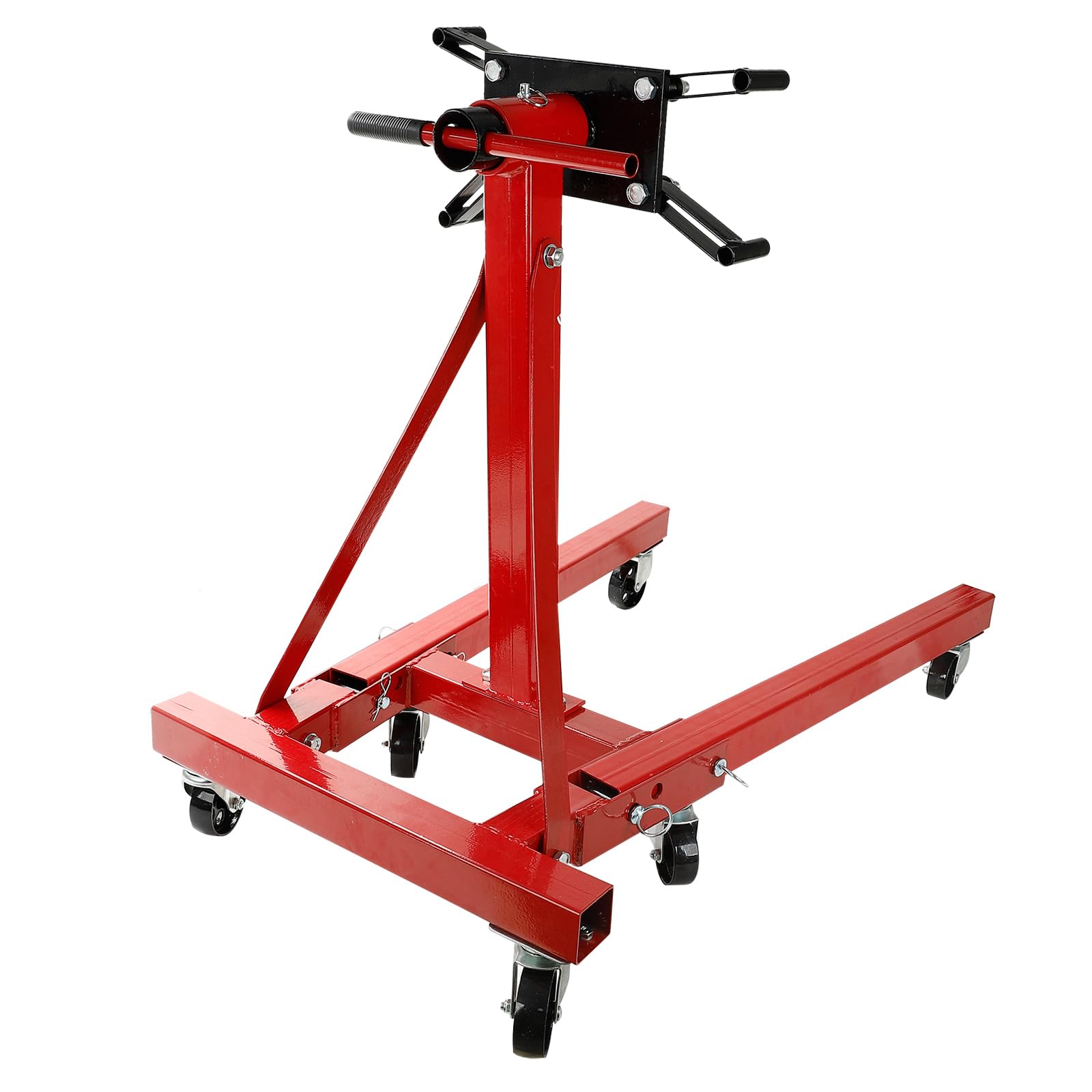 Amazon.com: smileracing 2000 LBS Engine Stand Folding Motor Hoist Dolly ...