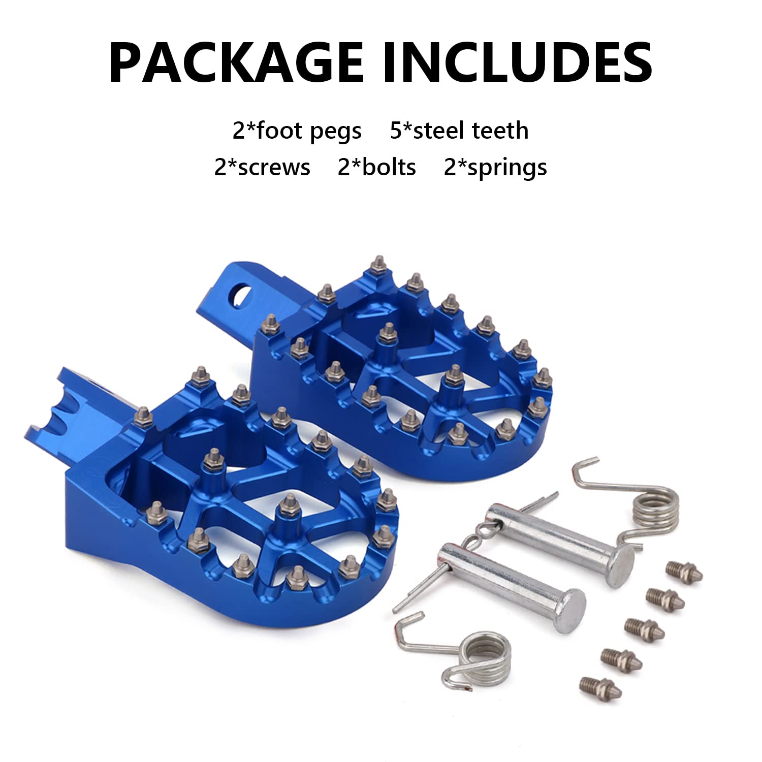Snapklik.com : AnXin Foot Pegs Motorcycle Universal CNC Footpeg Footrest For CRF XR 50 70 110 ...