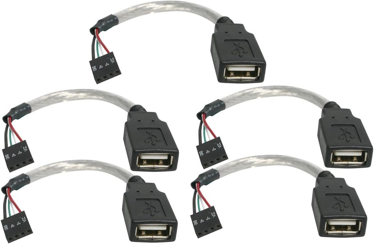 Amazon.com: StarTech USB A to USB Motherboard 4-Pin Header F/F 2.0 ...