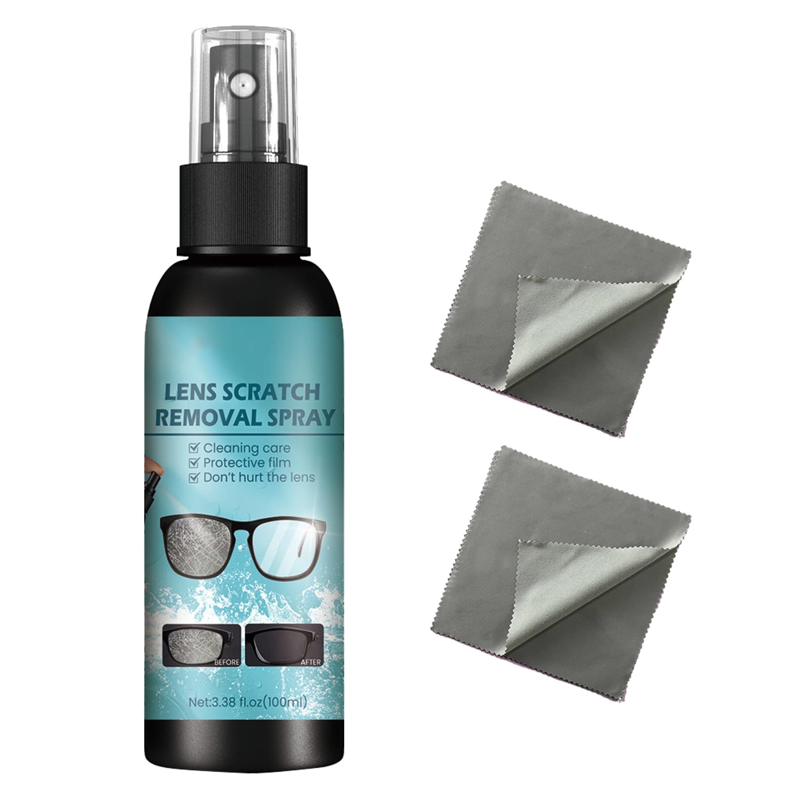 Eyeglass Lens Scratch Removal Spray,Lens Scratch Remover,Lens Cleaner ...