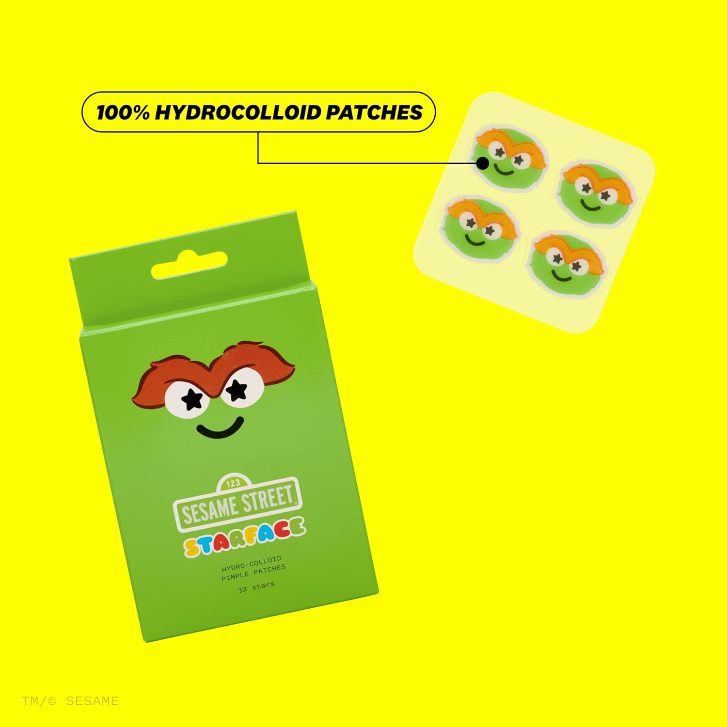 Buy Starface x Sesame Street Oscar the Grouch Pimple Patches Refill ...