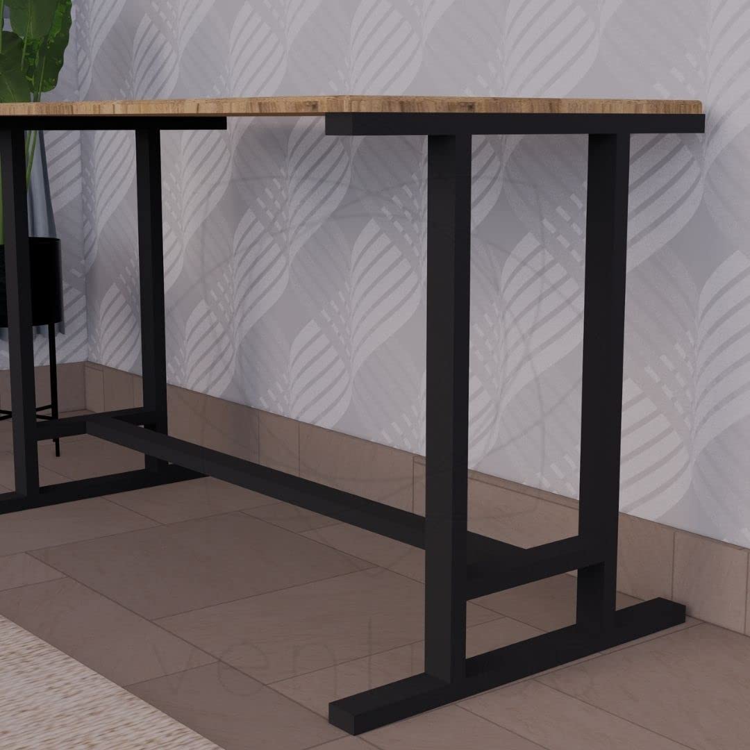 Dcloud Multipurpose Acacia Wood Finish Office Table Computer Desk ...