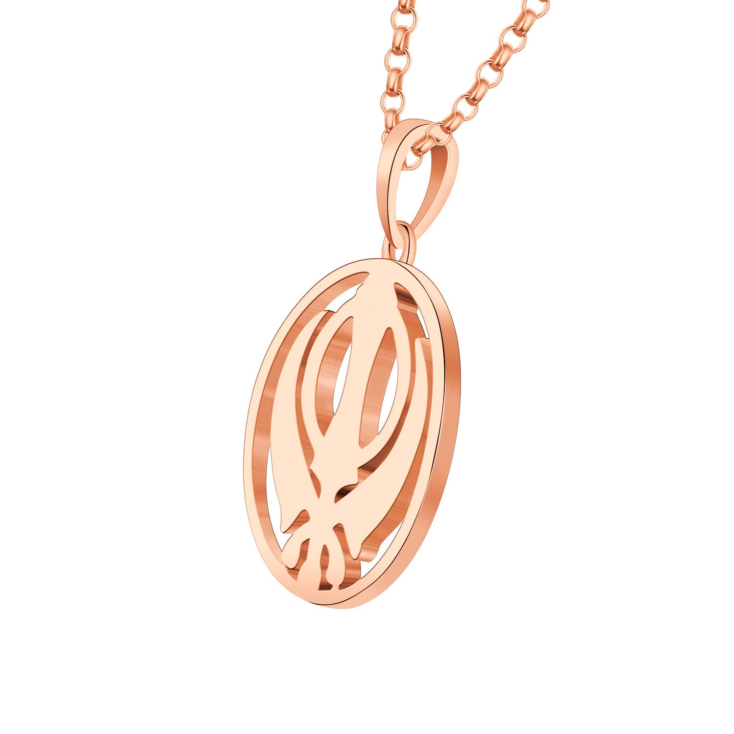 Buy JO WISDOM Sikh Khanda Necklace,925 Sterling Silver Sikhism Kirpan ...