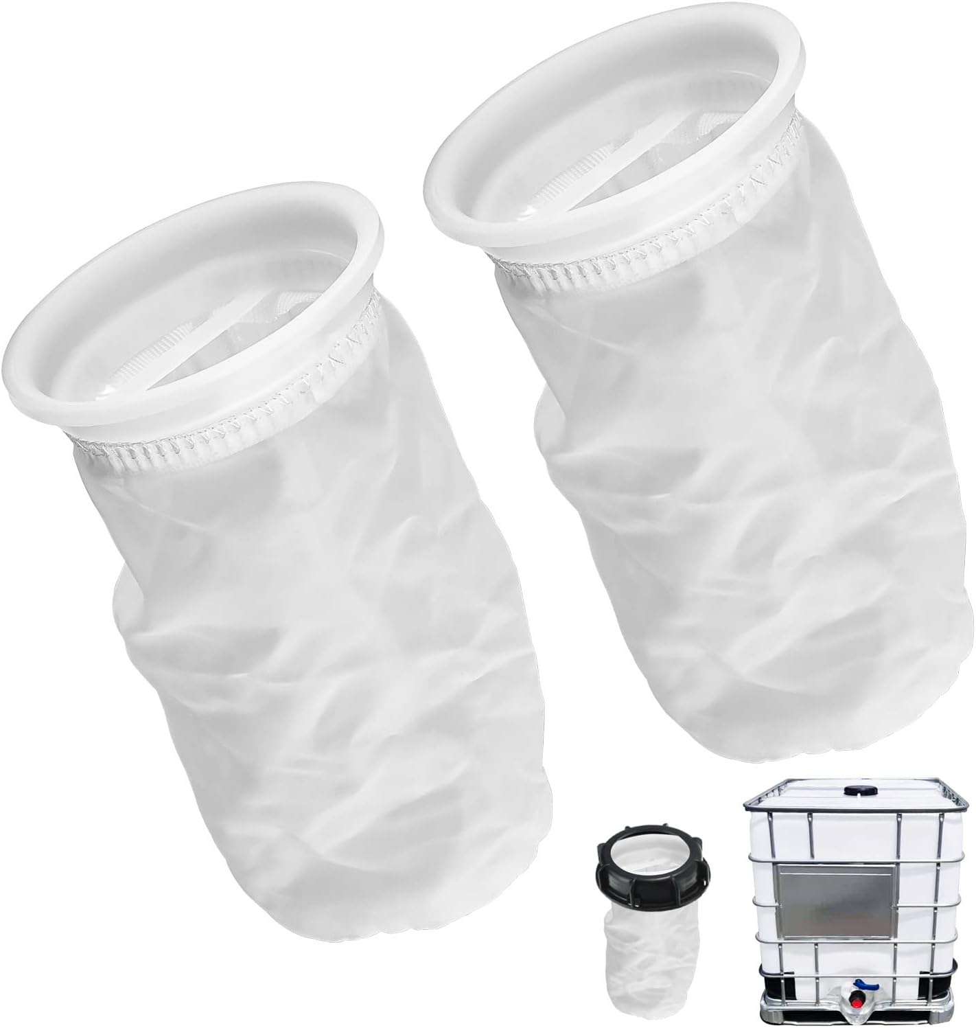 TYFYH 2 Stück IBC Filter, IBC Tank Zubehör, IBC Nylonfilter IBC ...