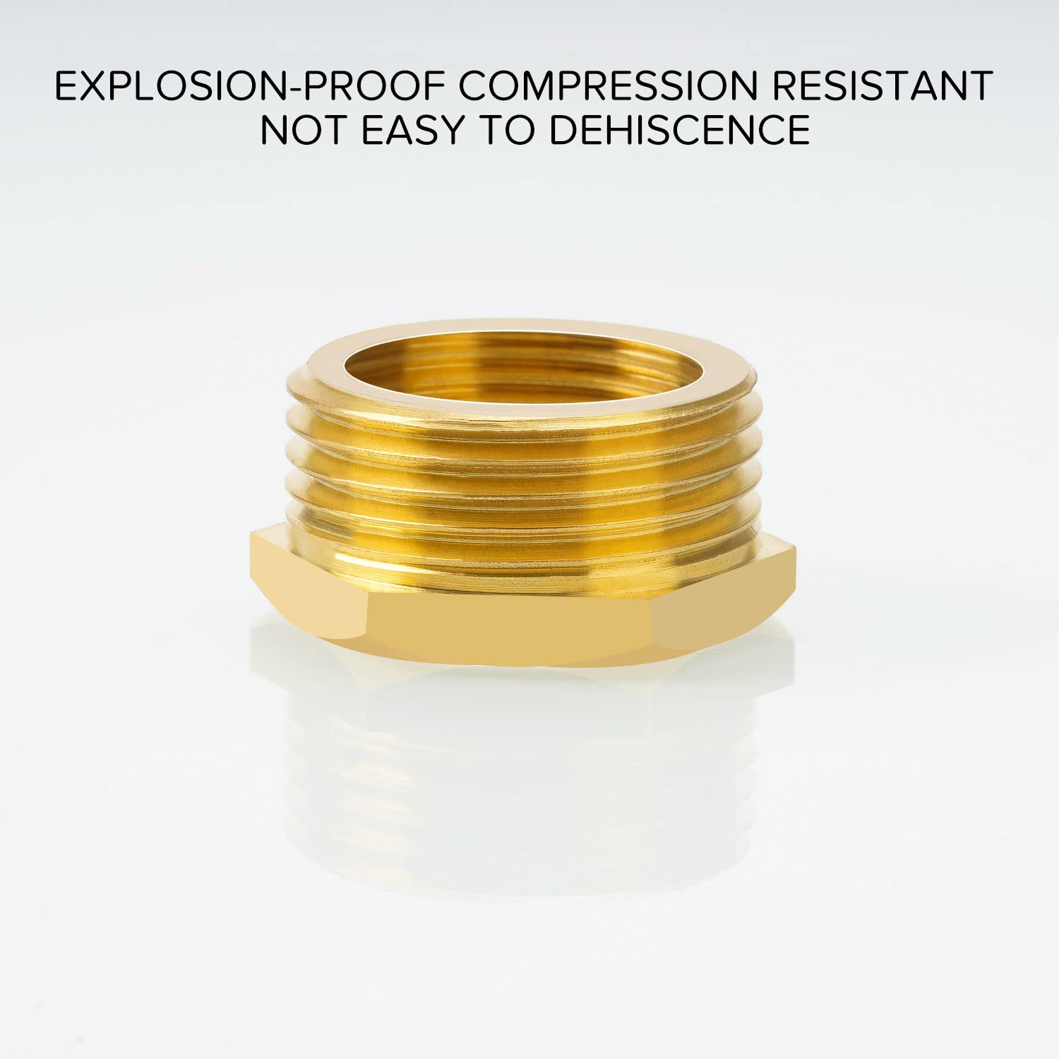 Profiwoab Brass Reducer Bushing Connector,1″ BSP Male x 3/4″ BSP Female ...