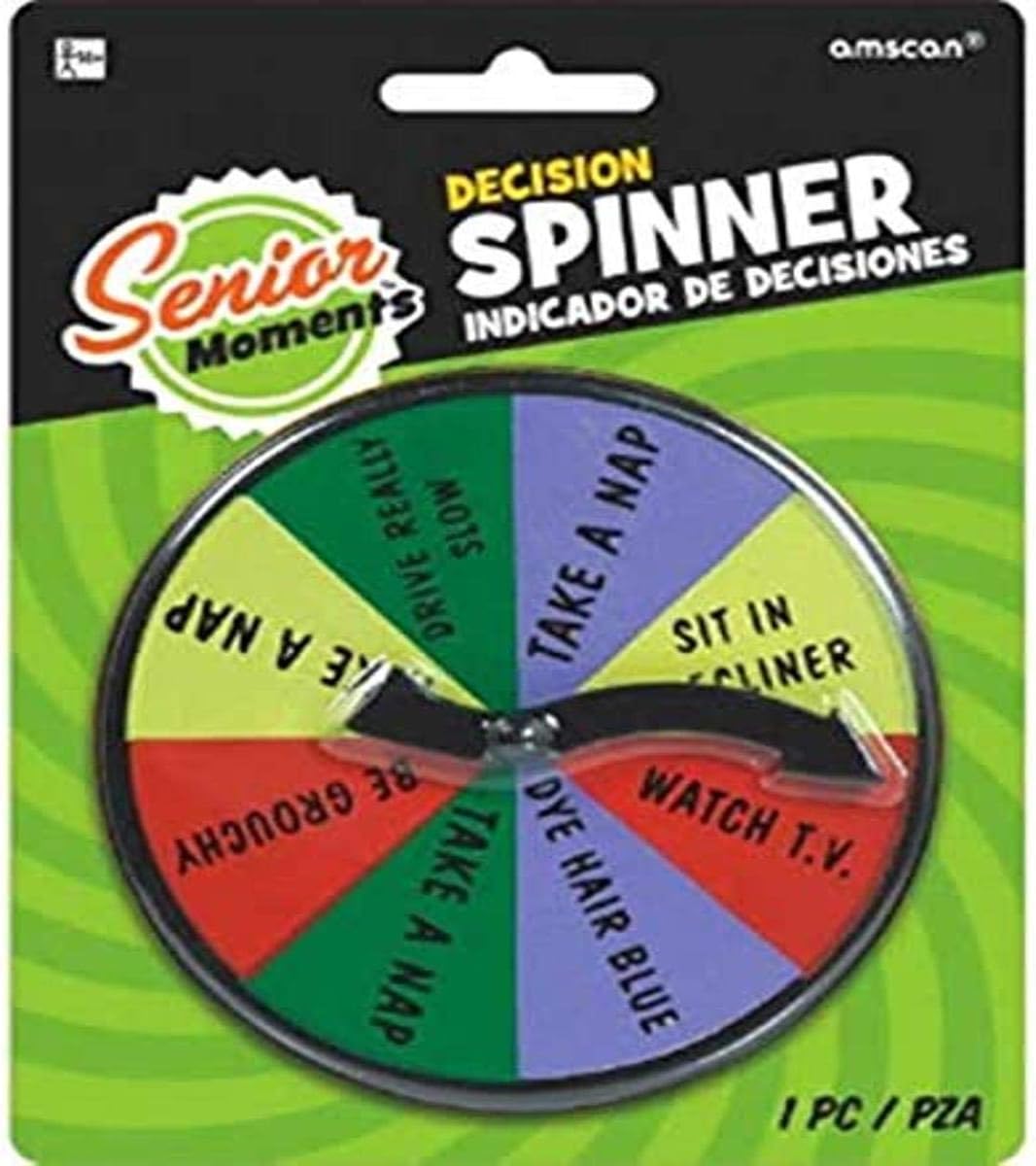 Amazon.com: Amscan 210336 Decision Spinner, Party Favor, 1ct : Toys & Games