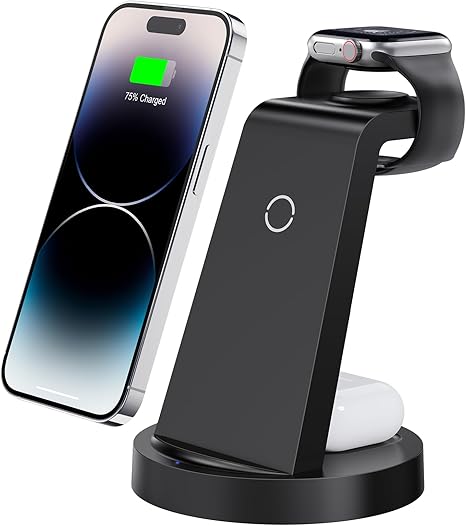 Amazon.com: 3 in 1 Charging Station for iPhone, Wireless Charger for ...
