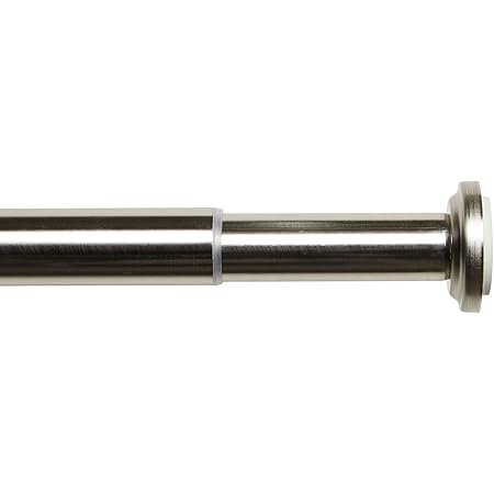 Amazon.com: Exclusive Home Tension Rod, Brushed Nickel, Adjustable 48 ...