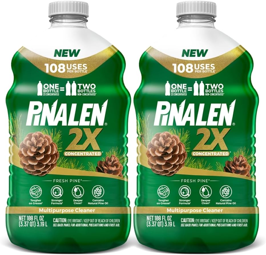 Amazon.com: PINALEN 2X Max Aromas Concentrated Multipurpose Cleaner - Fresh Pine Scent - (2 Pack ...