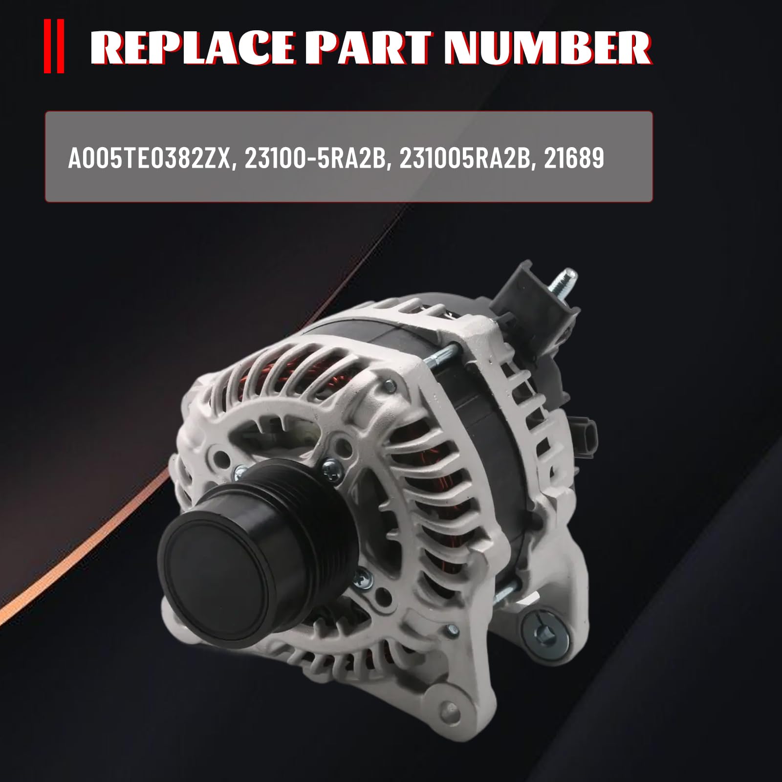 Nissan Versa Alternator For Nissan Versa & Kicks 1.6L (2020-2023 ...