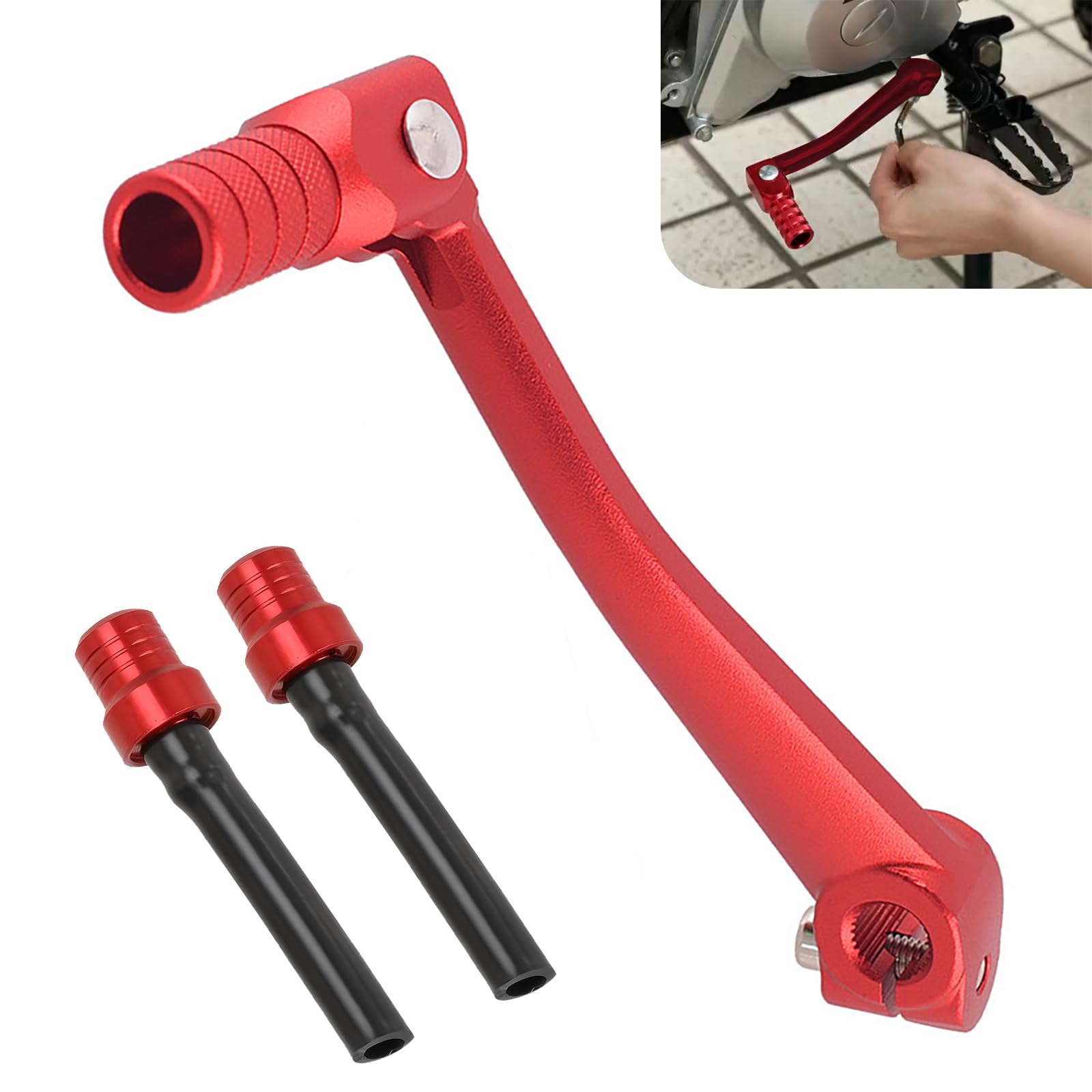 Amazon.com: Jewkot Motorcycle Folding Gear Shift Lever, Off-Road ...