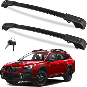 Amazon.com: FengYu Lockable Roof Rack Cross Bars 220lb Compatible with ...