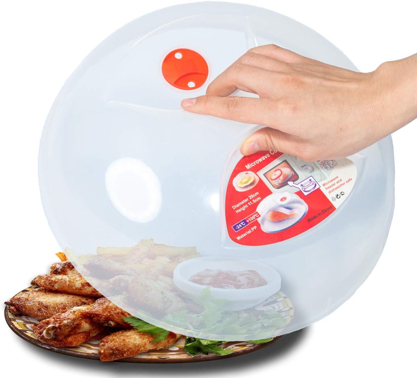 Amazon.com: Nordic Ware 8 Inch Microwave Spatter Shield: Splatter ...