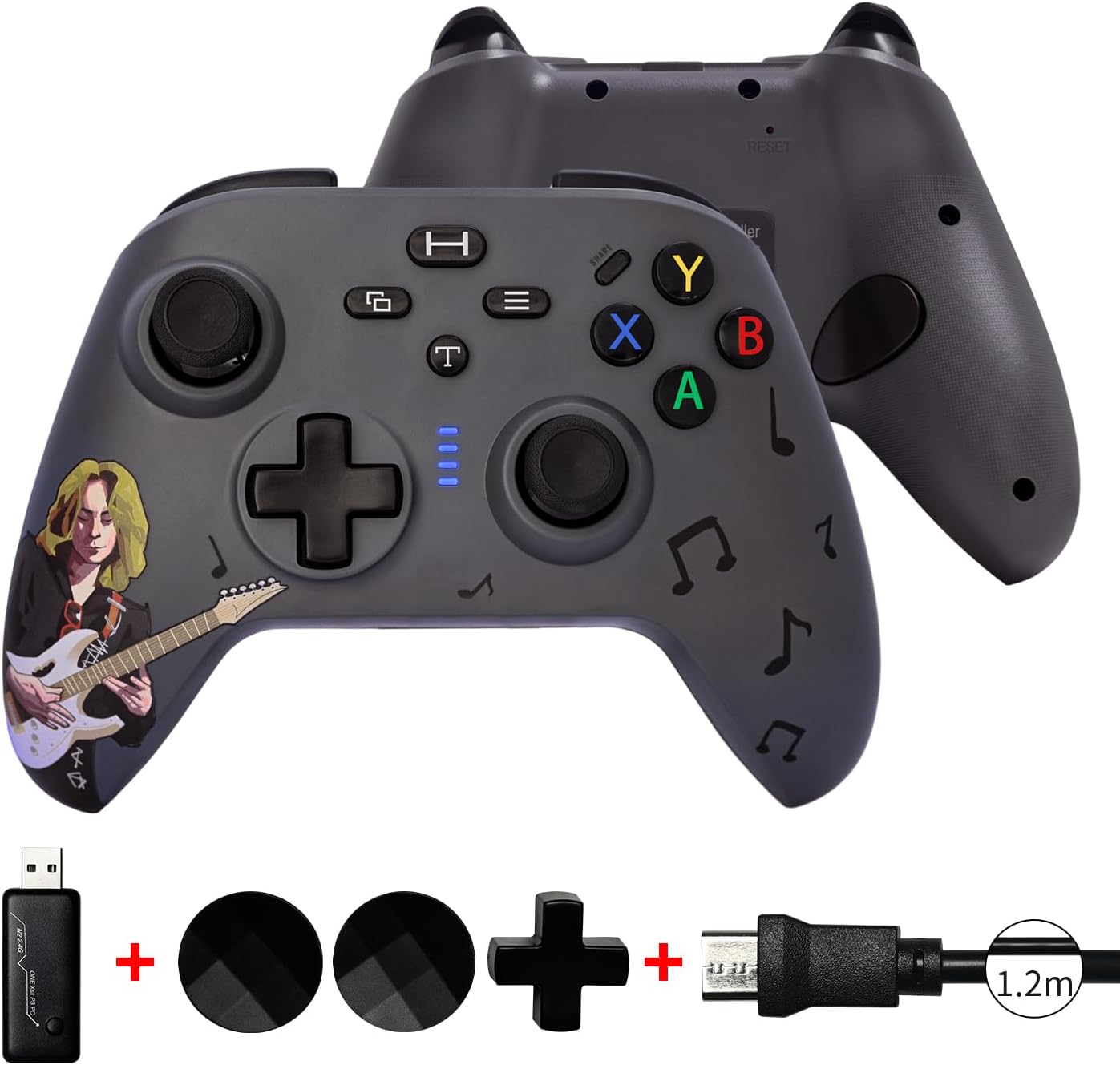 HARIKIKI Manette sans Fil pour Xbox One, Manette de Jeu sans Fil avec ...