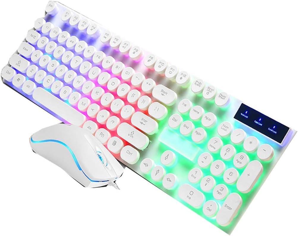 Amazon.com: ARCH Mechanical Keyboard and Mouse Combo Gaming Wired ...