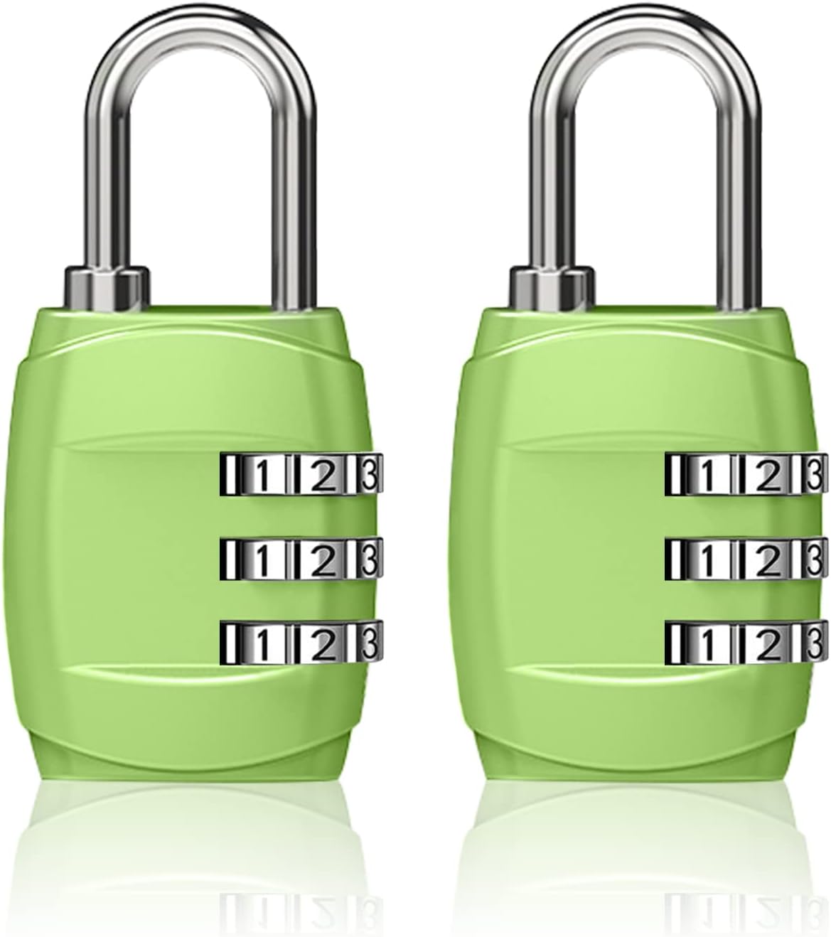 2Pack 1.18" Small Combination Locks, 3 Digit Combo Lock for Luggage ...