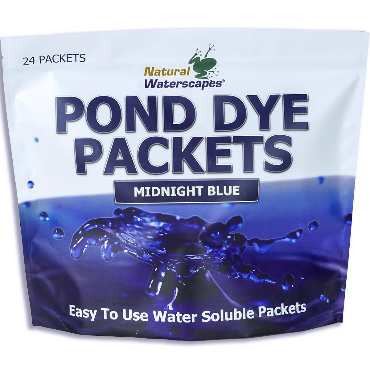 Amazon.com: Midnight Blue Pond Dye Packets - 24 Water Soluble Packs ...