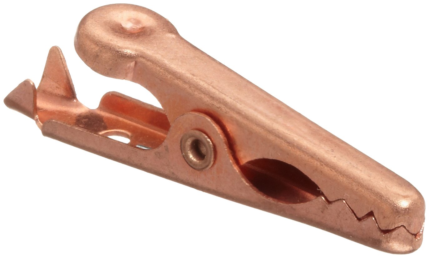 Cal Test Electronics CTM-30C Copper Miniature Alligator Clip, 5 Amp, 1 ...
