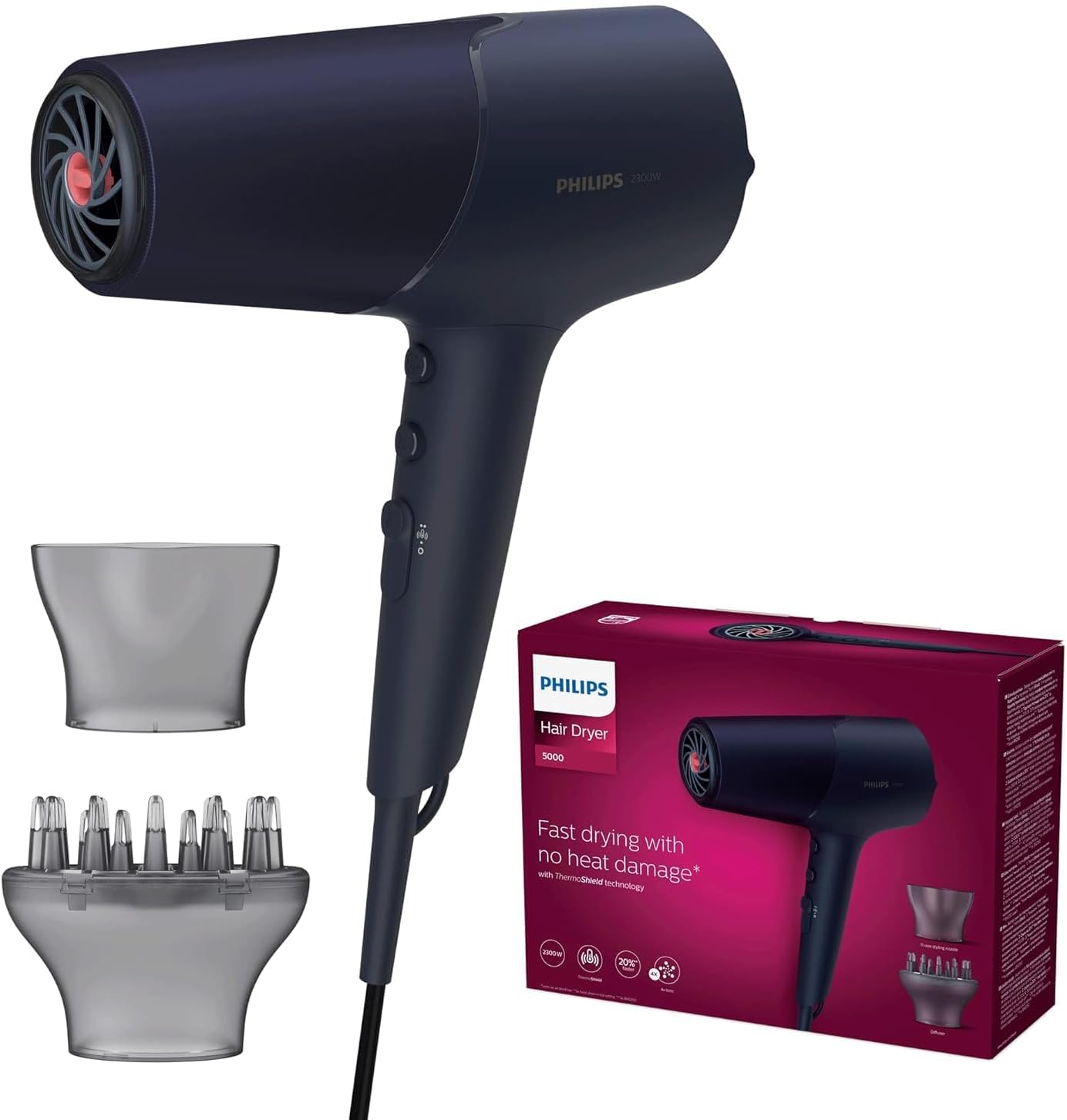 Philips Hair Dryer Series 5000 (Model BHD510/00) : Amazon.fr: Beauty