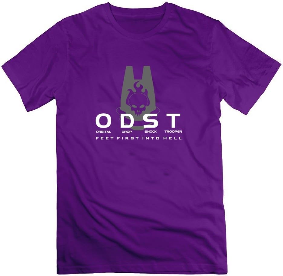 Halo Odst Logo And Motto Custom Funny Medium Purple T Shirt By ...