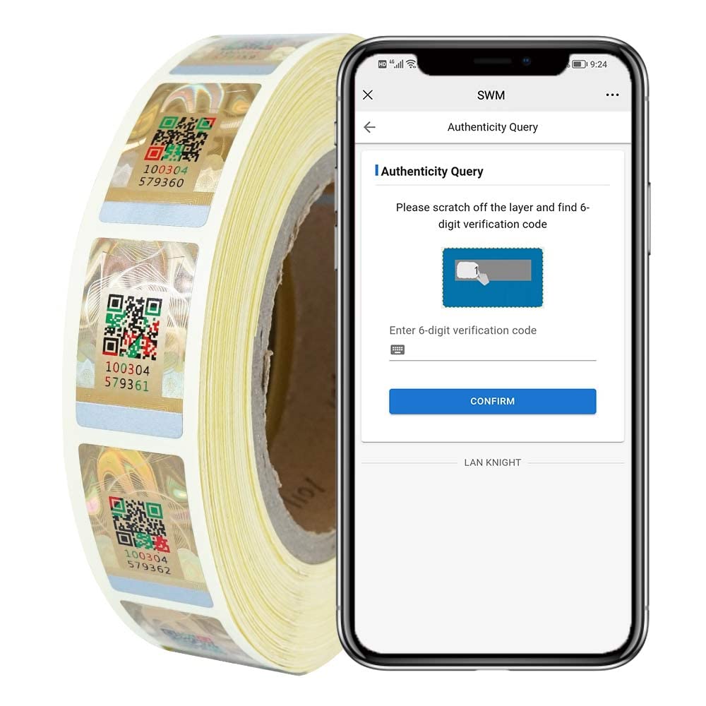 Amazon.com : SWMTJTECH Anti-Counterfeit Smart Labels,1000 Units QR Code ...