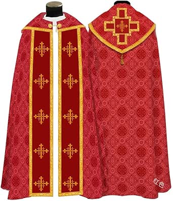 Amazon.com: VIVADORN Church Catholic Vestments Cape Cloak Unisex Priest ...