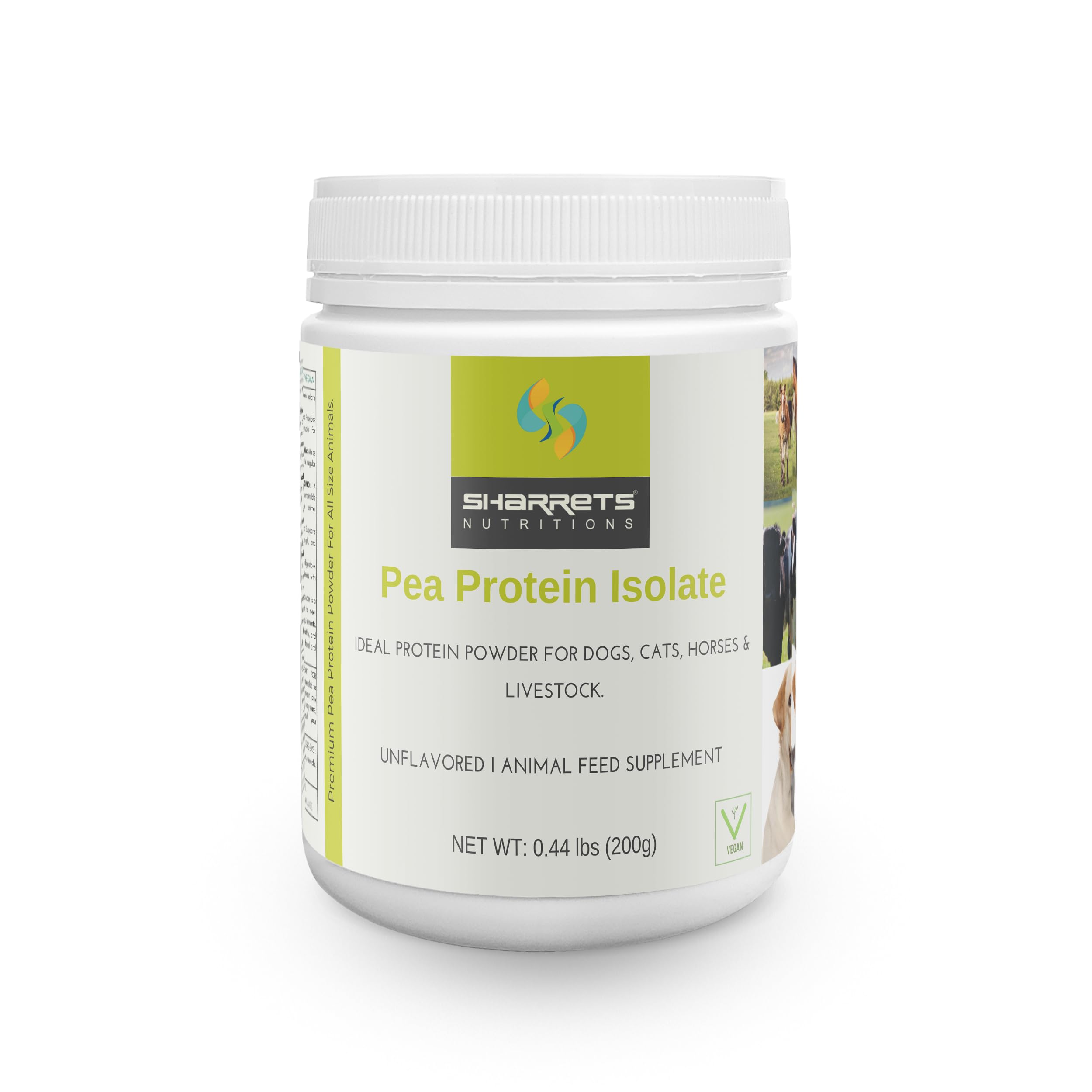 Sharrets Pea Protein Powder for Animals 200g - Plant-Based Protein for ...