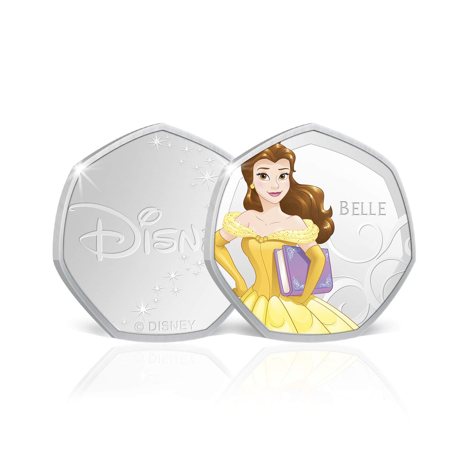 Disney Gift Princess Belle Beauty & the Beast 50p Shaped Collectable ...