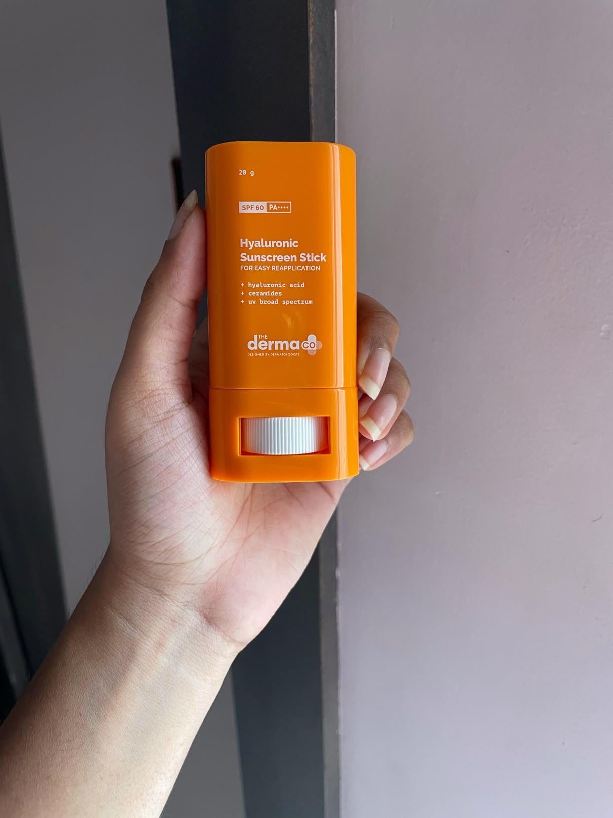 The Derma Co Hyaluronic Sunscreen For All Skin Types Stick With Spf 60 ...