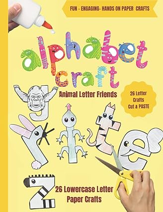 Amazon.com: Paper Crafts for Kids: 26 Alphabet Paper Craft (Alphabet ...