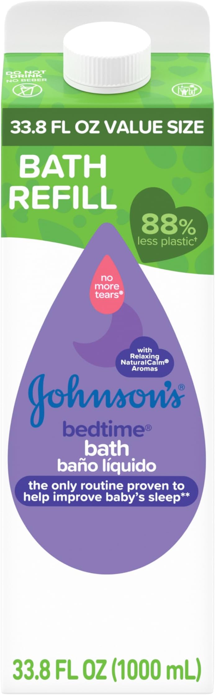 Amazon.com: Johnson's Bedtime Bath with Relaxing & Soothing NaturalCalm ...