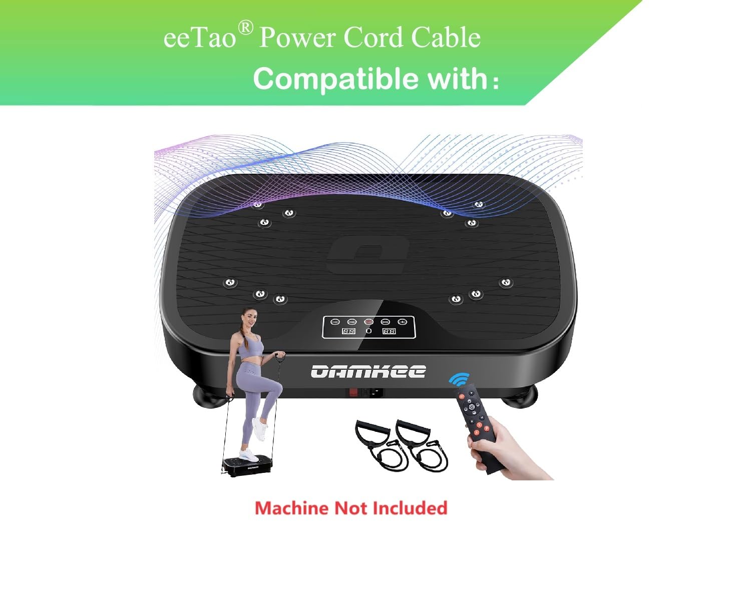 200W Vibration Platform Cable AC Power Cord For MERACH MR-2440 MR2440 ...