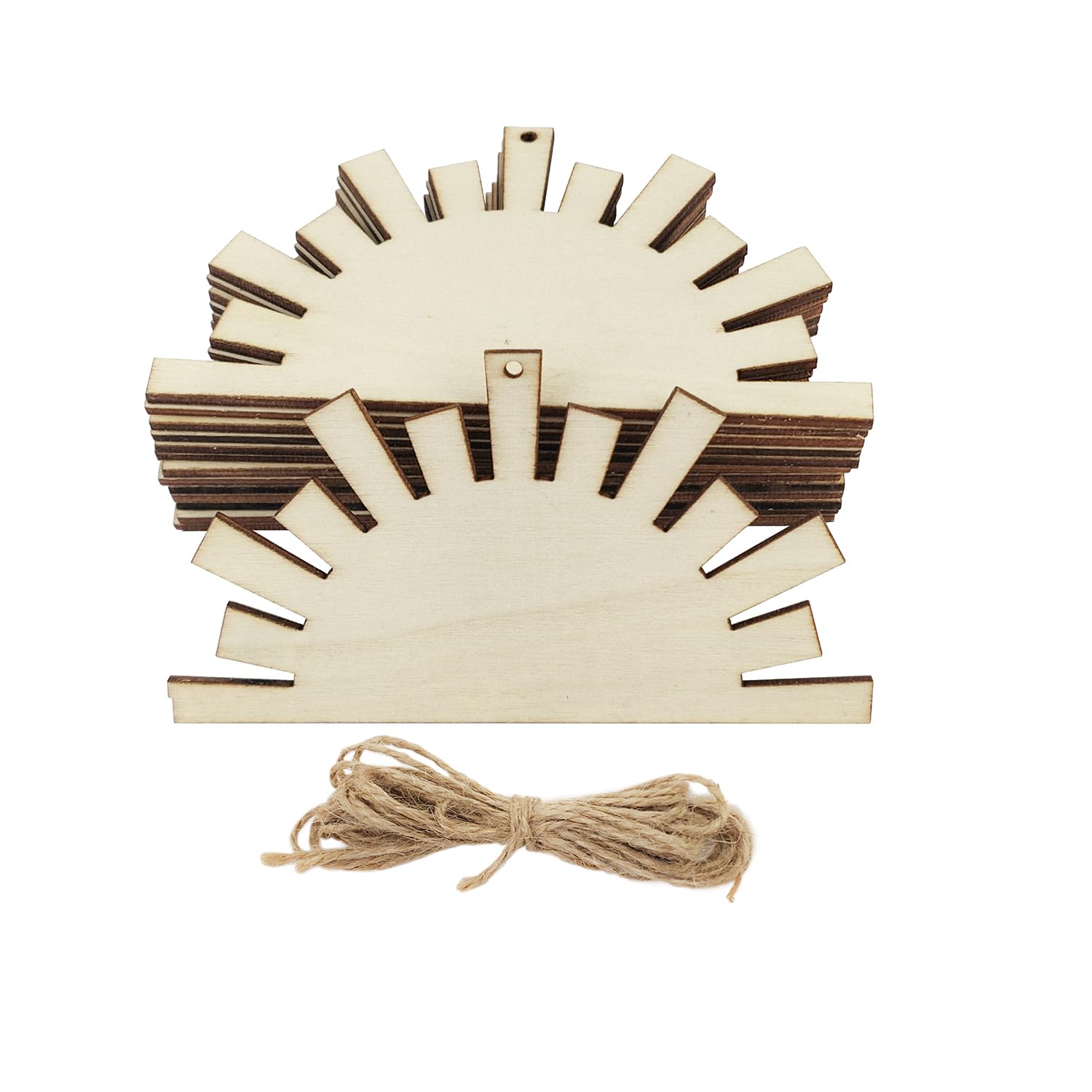 Amazon.com: 30 Pack 4 Inch Wood Sun Crafts Unfinished Wood Sun Cutouts ...