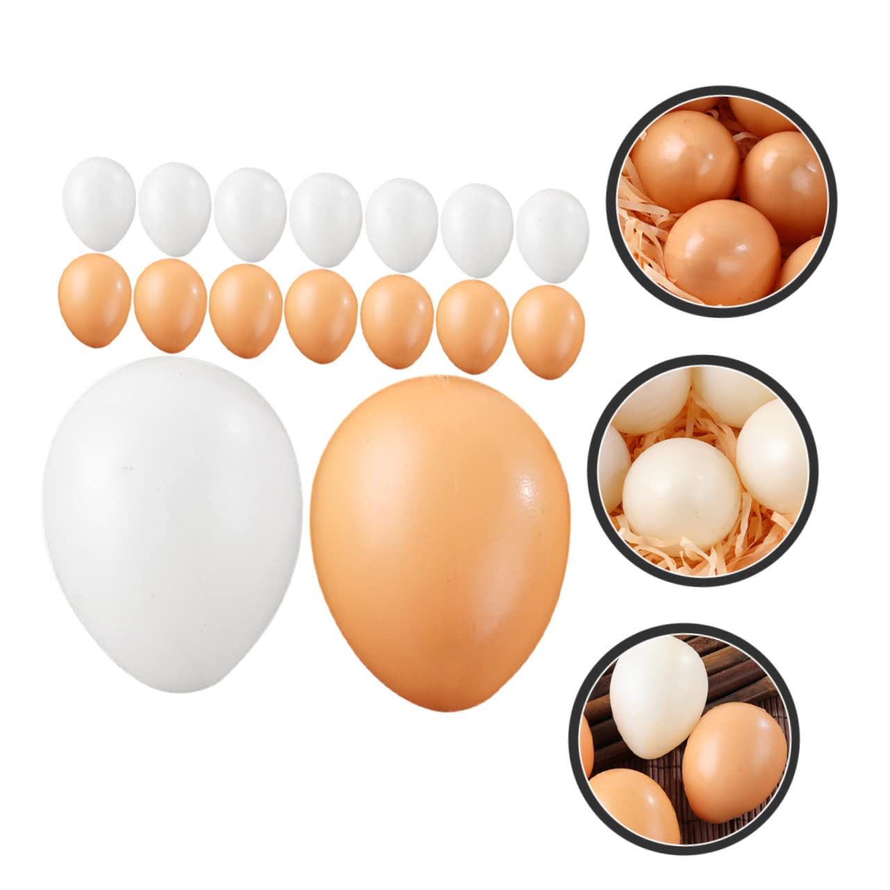Snapklik.com : 16pcs Simulation Egg Props DIY Graffiti Eggs Plastic ...