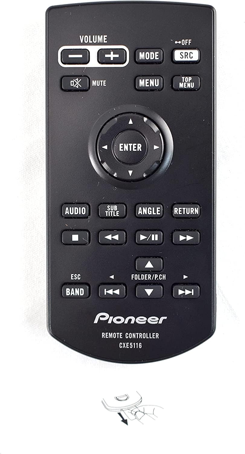Amazon.com: CXE5116 Replacement Remote Fit for Pioneer Car Audio AVH ...