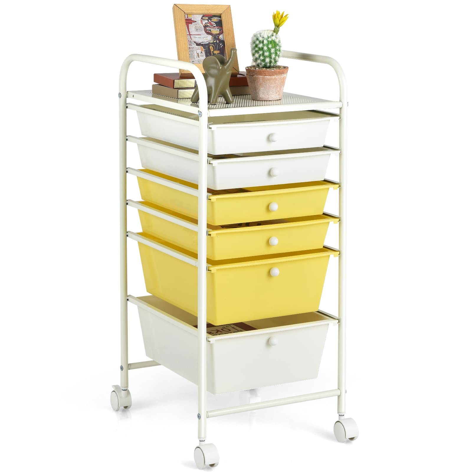 Snapklik.com : RELAX4LIFE 6-Drawer Rolling Storage Cart - Classroom ...