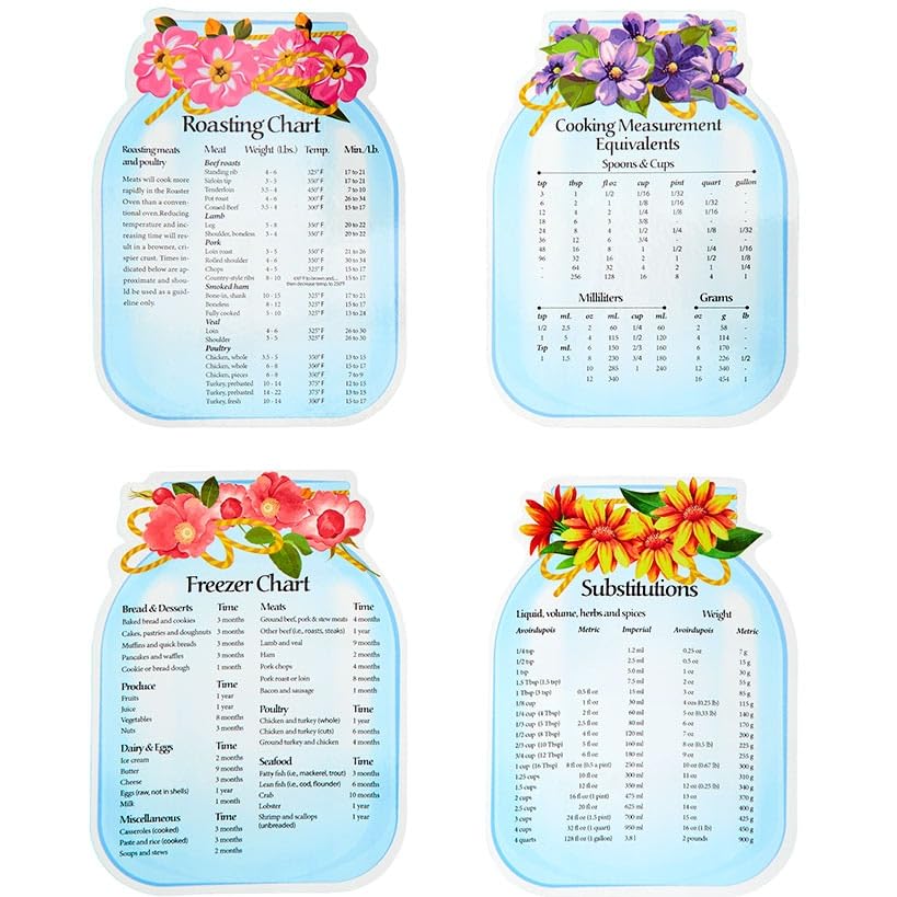 Amazon.com: Set of 4 Kitchen Helper Magnets : Home & Kitchen