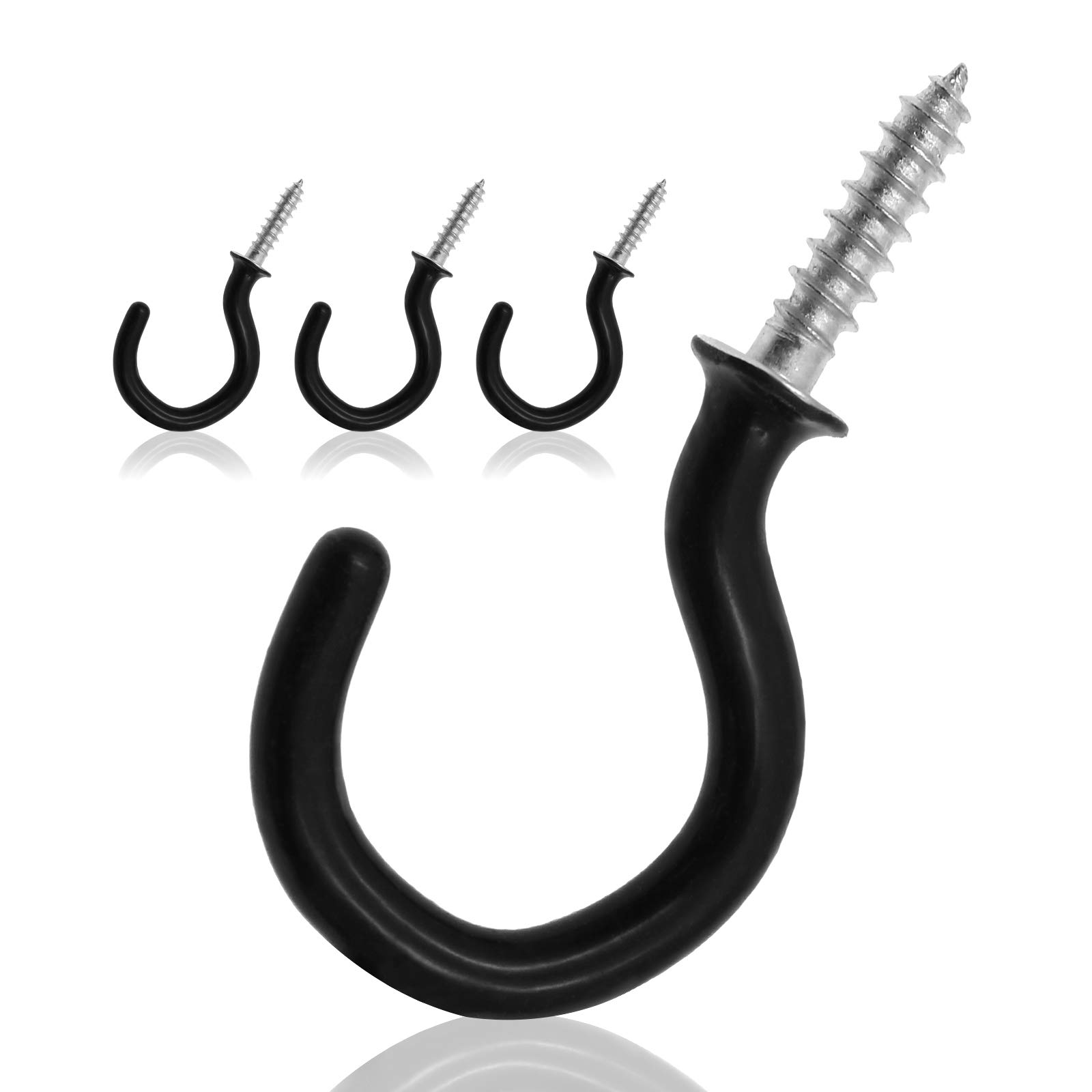 Amazon.com: PHITUODA 50Pcs 1-Inch Cup Hooks Ceiling Hooks, Plastic ...