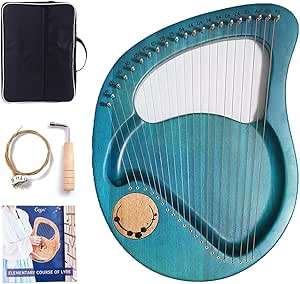 Amazon.com - KEMNGO 21 Strings Lyre Harp, Metal Strings Instrument with ...
