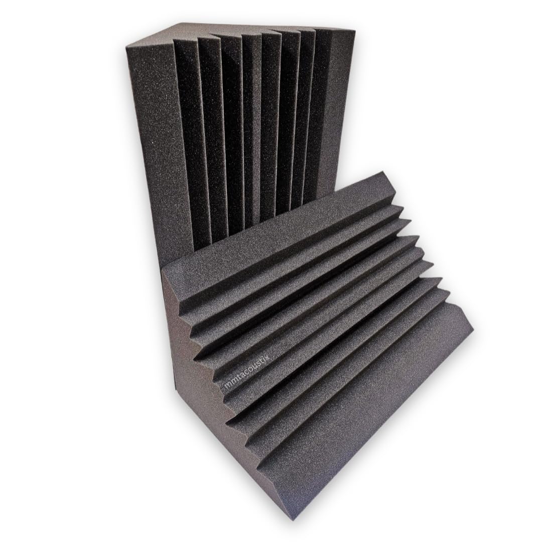MMT Acoustix® 6Pcs Mega Corner Bass Trap Acoustic Foam Diffuser | 24 ...