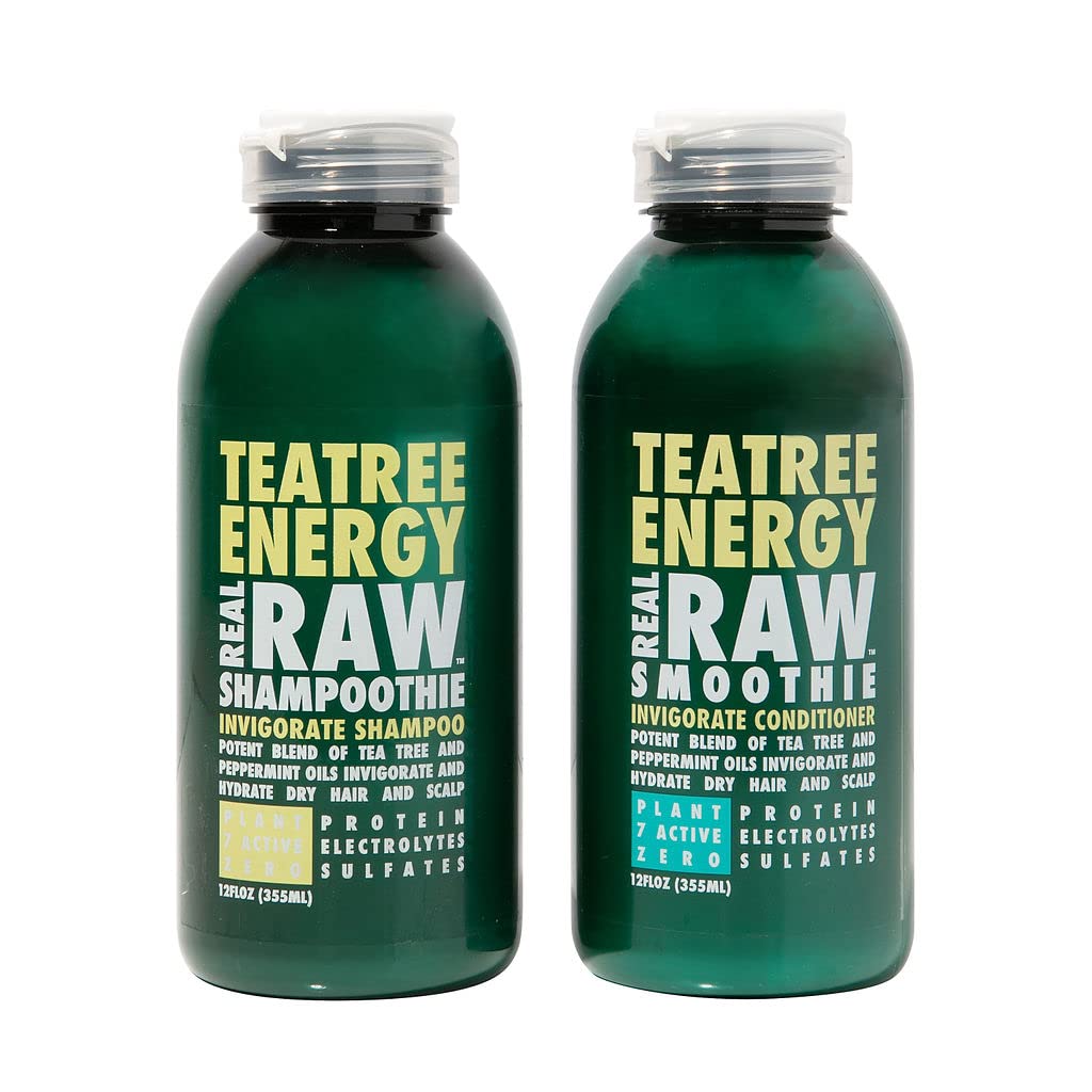 Amazon.com : Real Raw Tea Tree Shampoo & Conditioner set - Cleanse ...