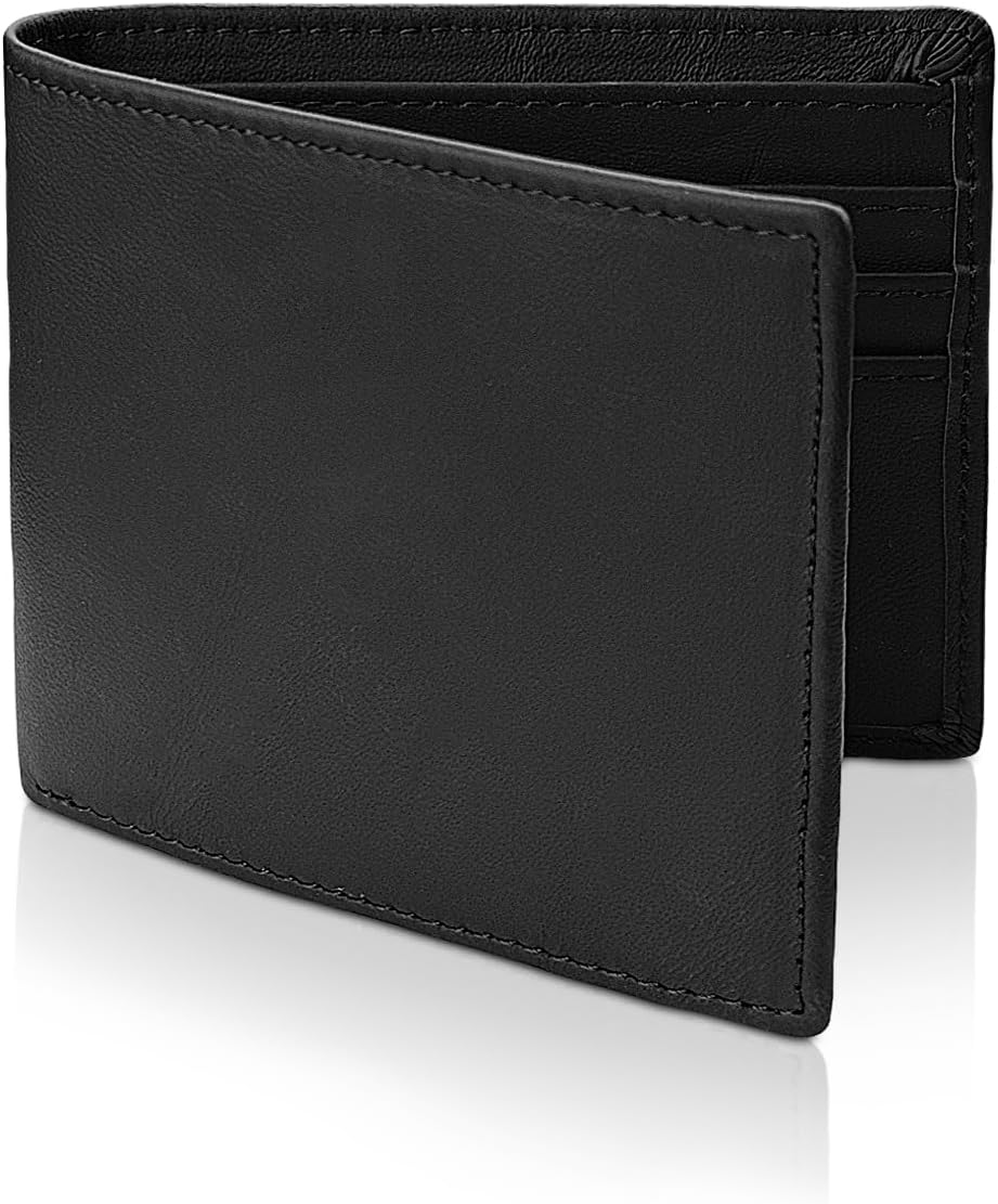 Amazon.com: WisePoint Bifold Wallets for Men, RFID Blocking Wallet ...