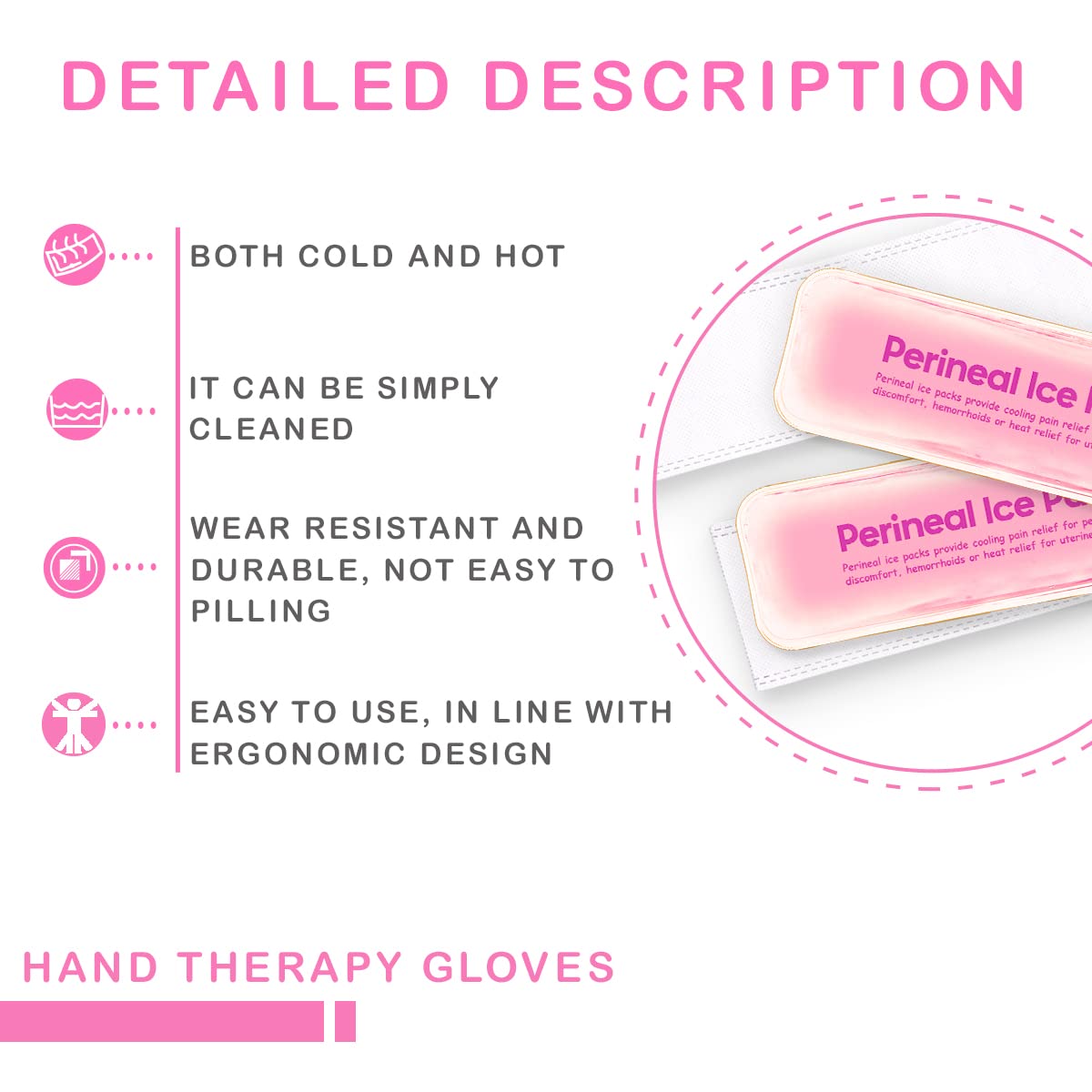 Snapklik.com : Perineal Ice Packs For Postpartum Reusable, Perineal ...