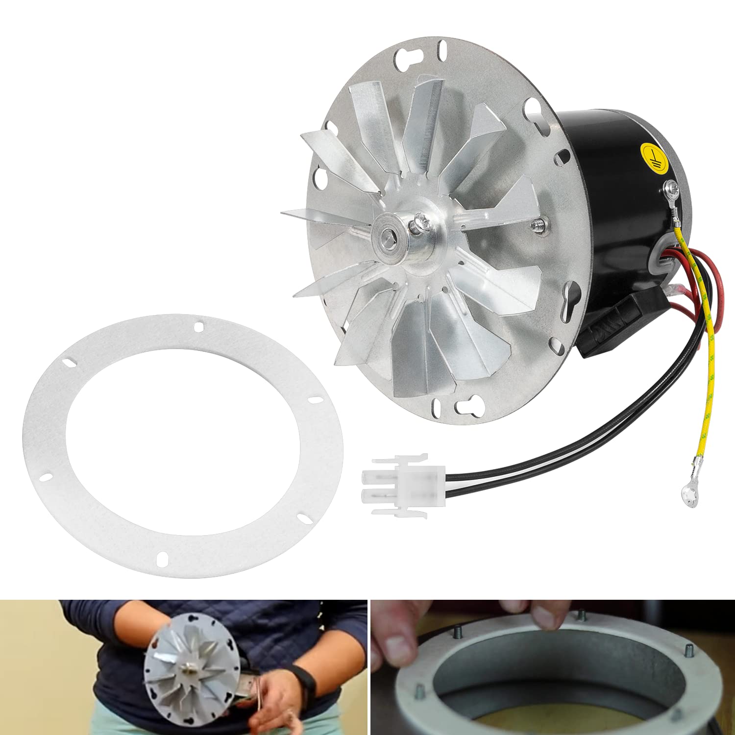 12056010 12026010 Pellet Stove Combustion Exhaust Blower Motor Impeller ...