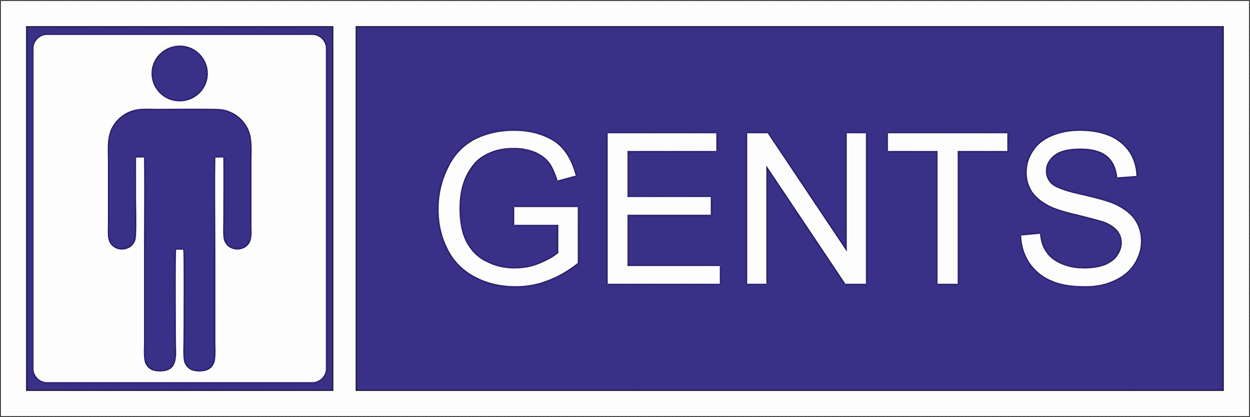 GENTS (WASHROOM) SIGN BOARD ON 5MM SUN BOARD : Amazon.in: Office Products