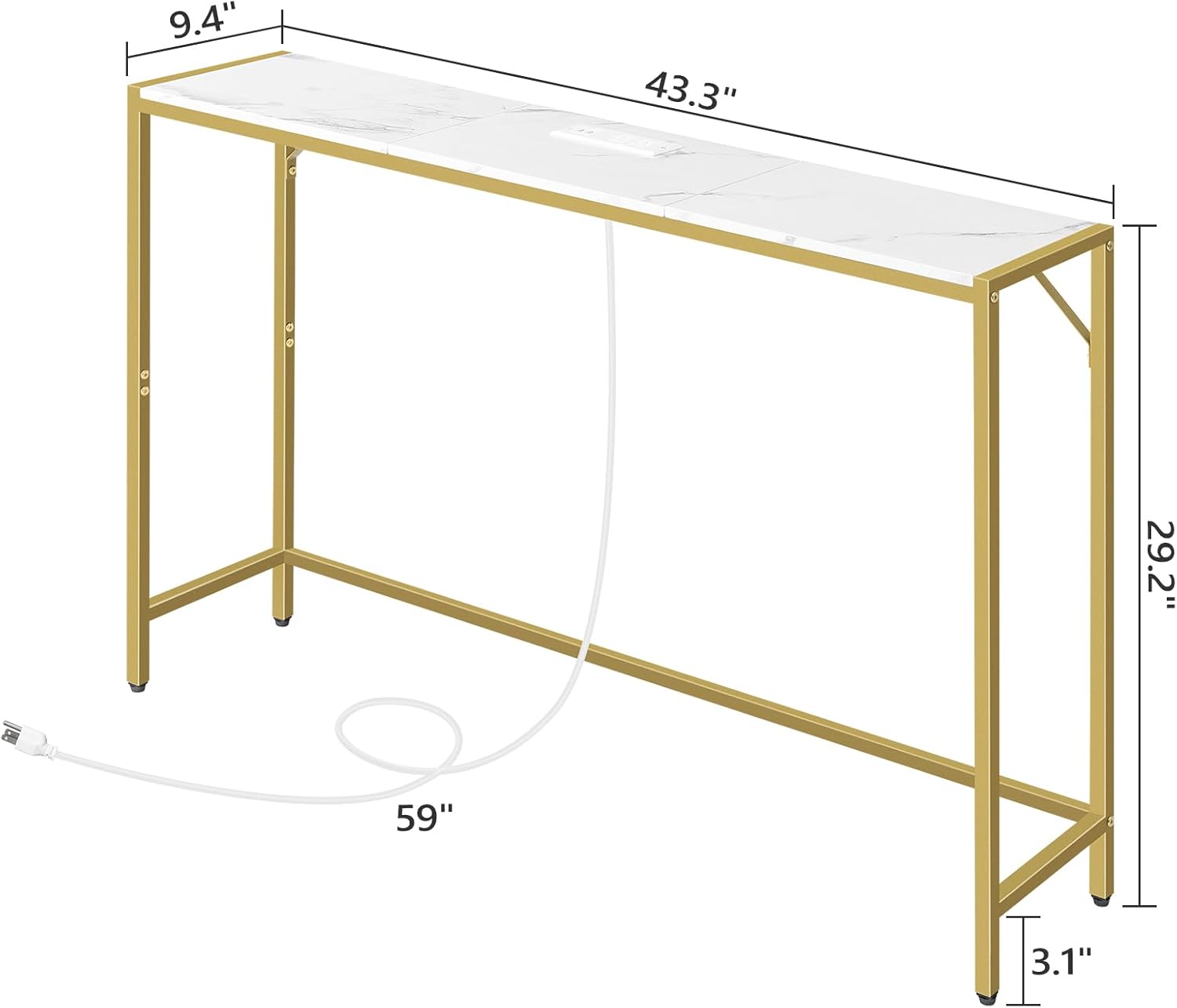 MAHANCRIS Console Table CTJM112E01 Instruction Manual