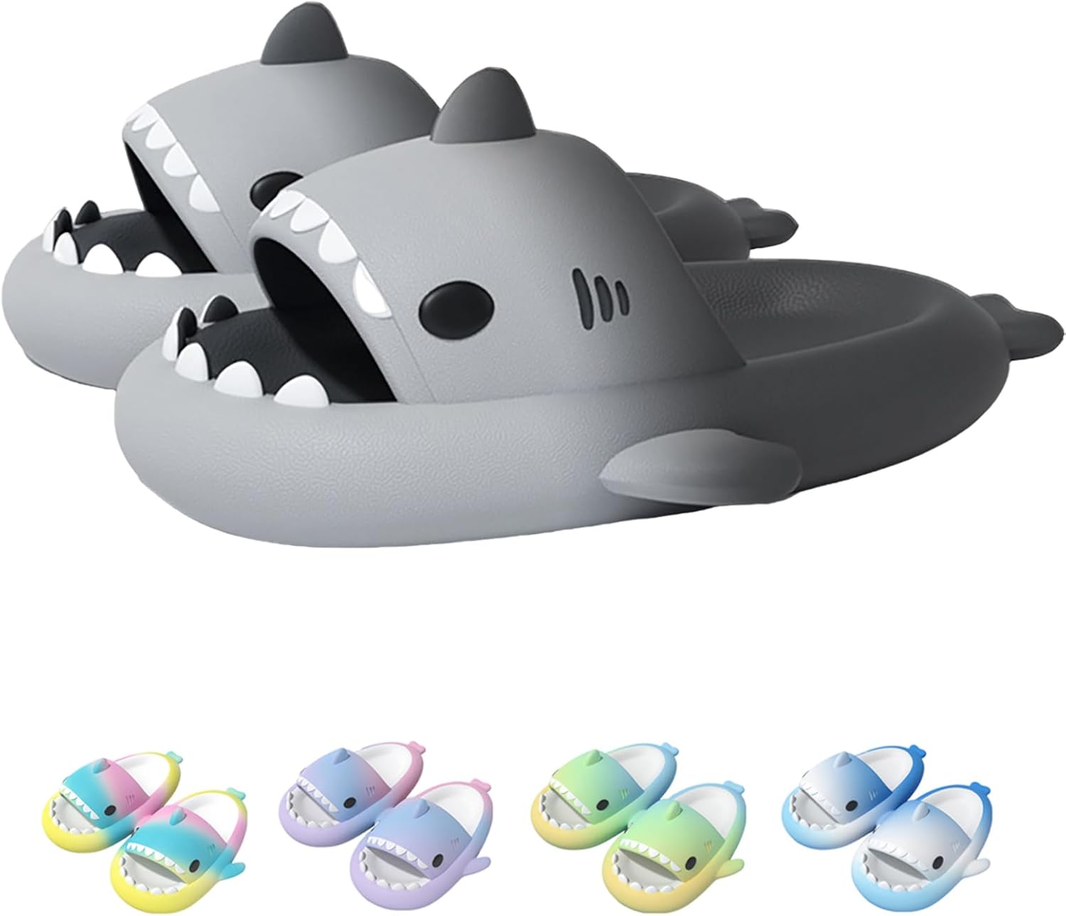 Amazon.com | Hrtesus Sharklas Originales Kids Shark Slides, Chanclas de ...