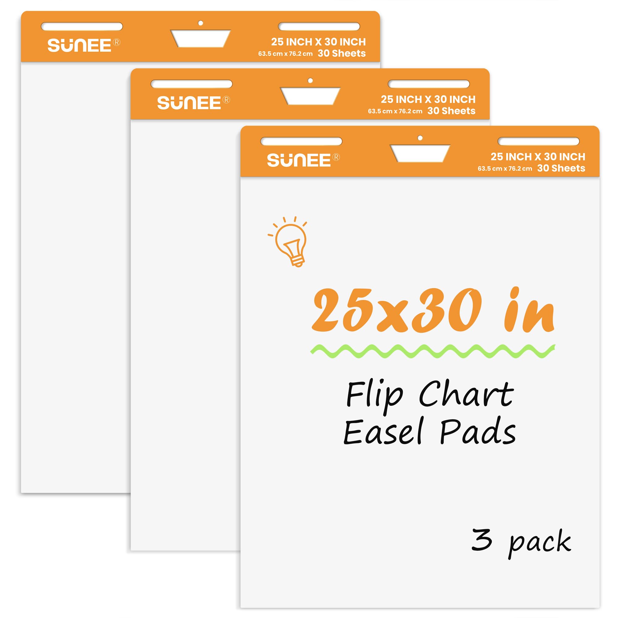 Snapklik.com : SUNEE Sticky Easel Pads, 25 X 30 Inches Chart Paper