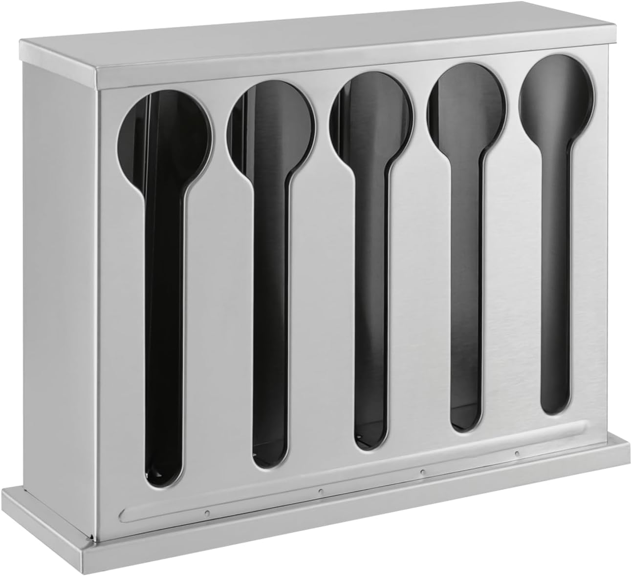 Amazon.com - Utensil Dispenser, 3/5 Compartment Stainless Steel Cutlery ...