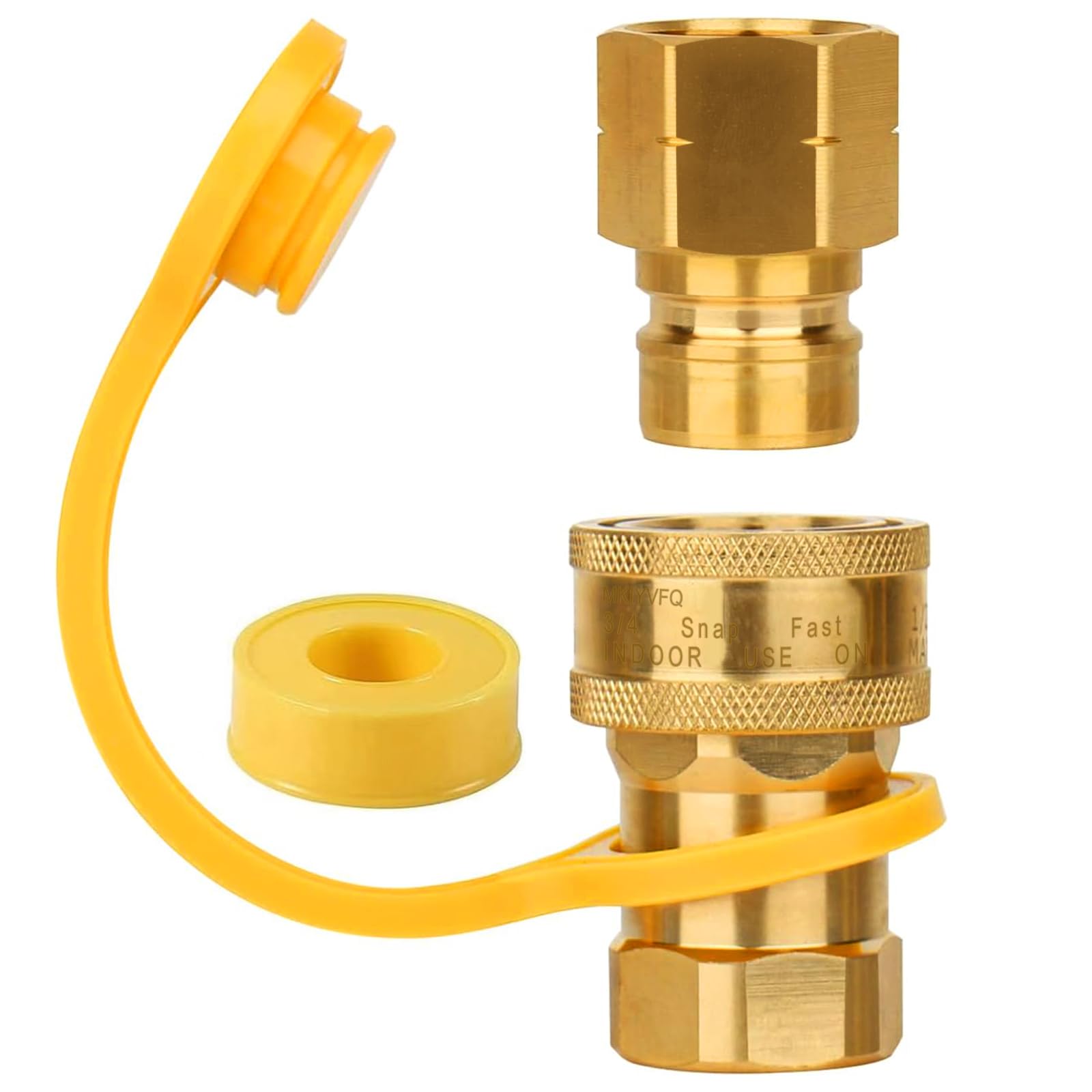 Natural Gas Line Quick Connect Fittings 3/8" Natural Gas Quick Connect